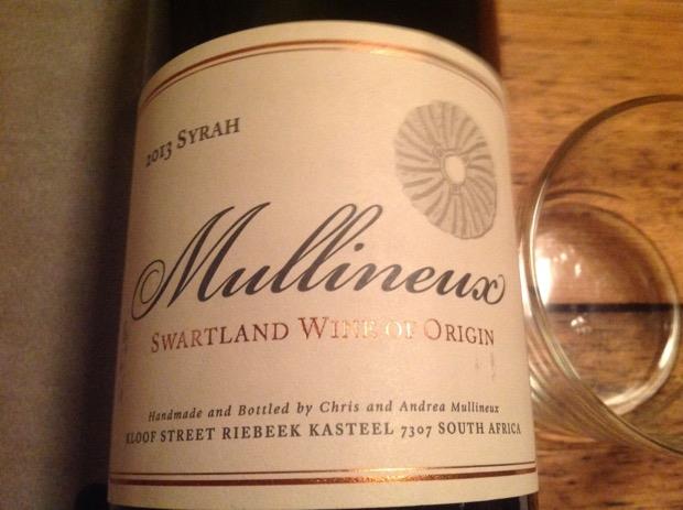 2013 Mullineux Syrah, South Africa, Coastal Region, Swartland - CellarTracker