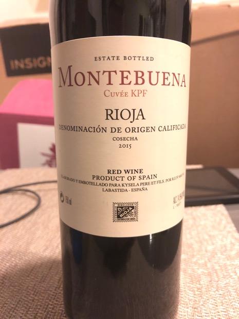 2015 Montebuena Rioja Cuvée KPF, Spain, La Rioja, Rioja - CellarTracker