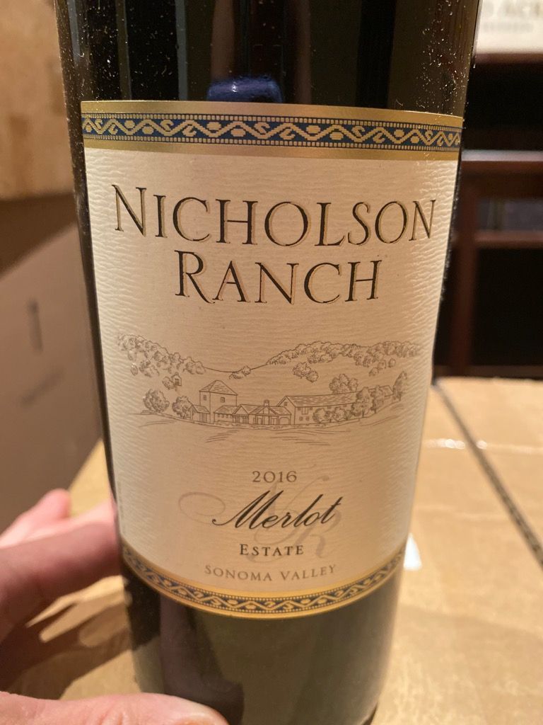 2018 Nicholson Ranch Merlot Estate, USA, California, Sonoma County ...
