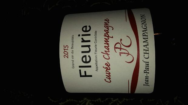 2015 Jean Paul Champagnon Fleurie "Cuvée Champagne", France, Burgundy ...