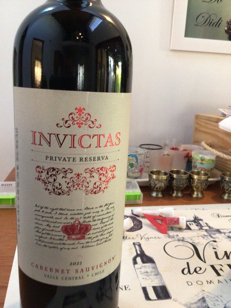 2021 Vina Sur Andino Cabernet Sauvignon Invictas, Chile, Central Valley ...