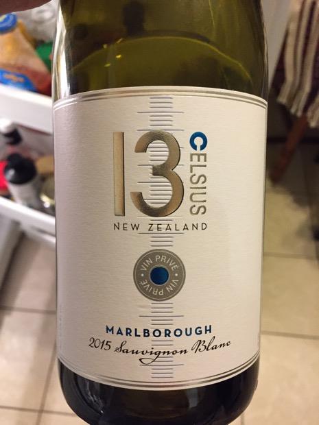 2015 13 Celsius Vineyards Sauvignon Blanc 13 Celsius, New Zealand ...