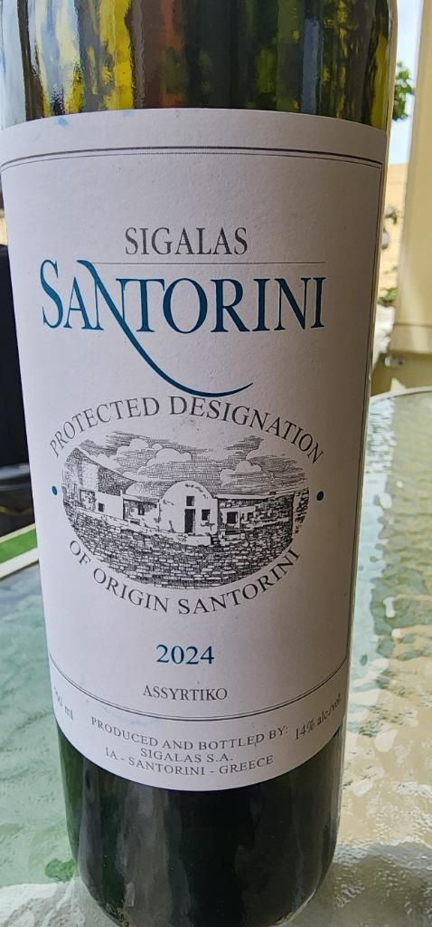 2024 Sigalas Assyrtiko Santorini, Greece, Aegean, Cyclades, Santorini ...