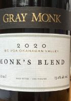 2020 Gray Monk Estate Winery Monk's Blend, Canada, British Columbia ...