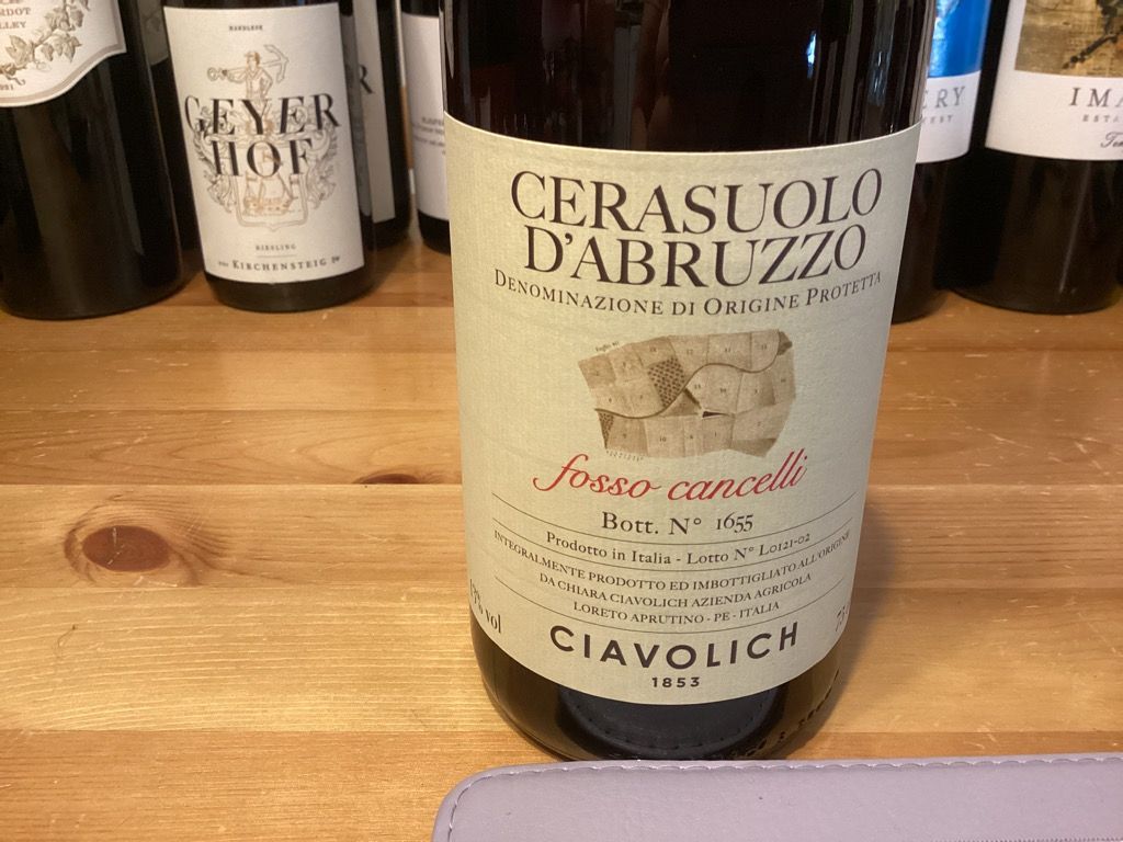 2022 Ciavolich Cerasuolo d'Abruzzo Fosso cancelli, Italy, Abruzzi ...