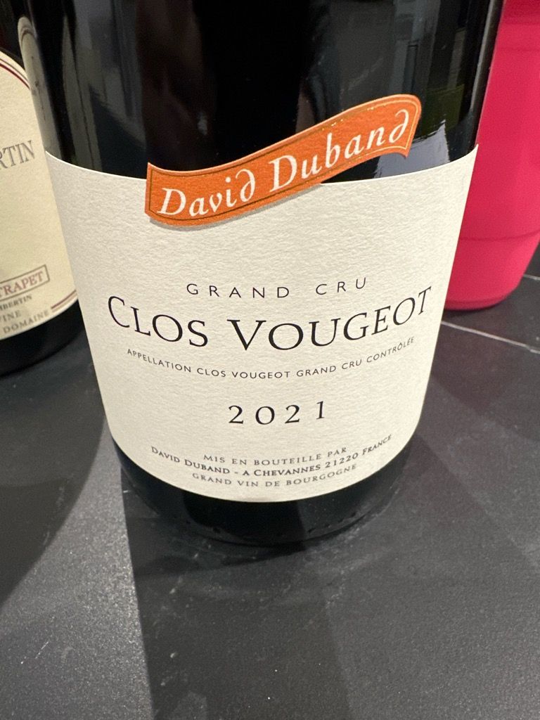 2020 David Duband Clos Vougeot, France, Burgundy, Côte de Nuits, Clos ...