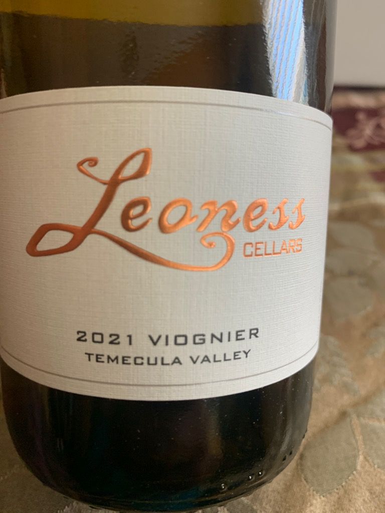 2022 Leoness Cellars Viognier, USA, California, South Coast, Temecula ...