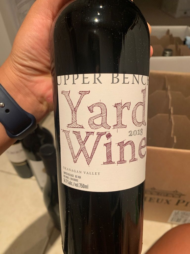 2021 Upper Bench Estate Winery Yard Wine, Canada, British Columbia ...