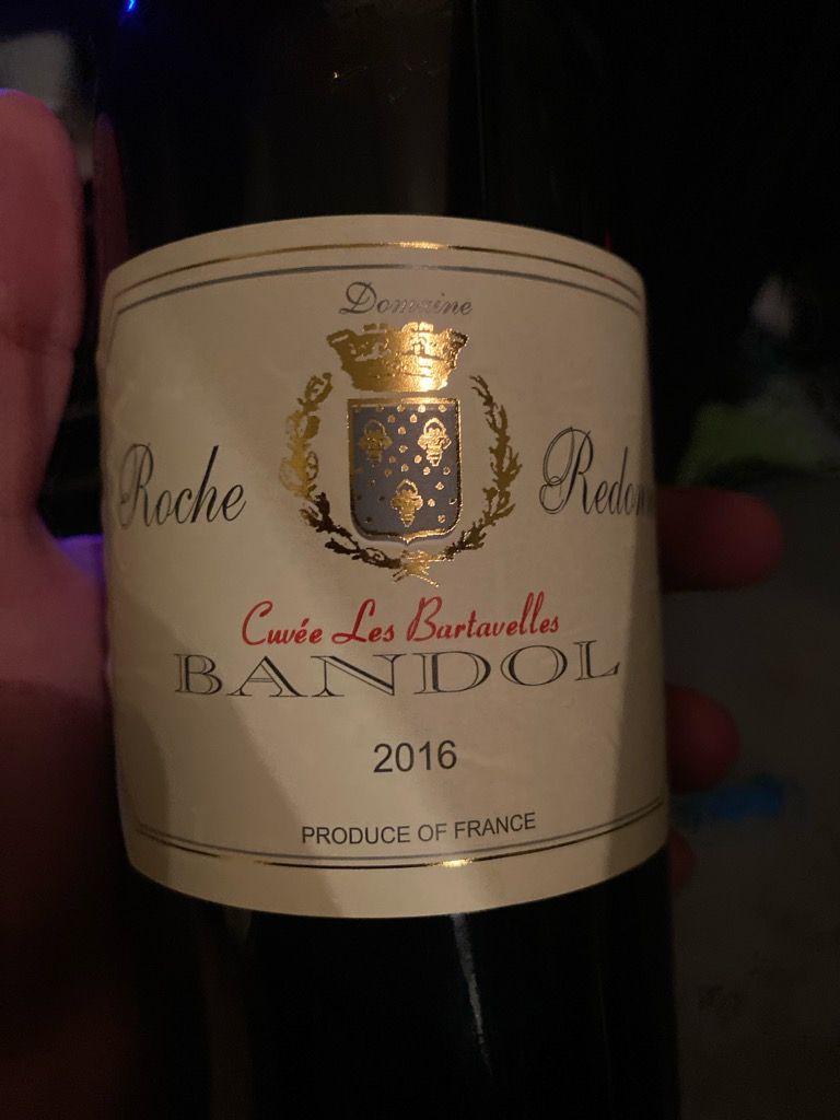 2020 Domaine Roche Redonne Bandol Les Bartavelles, France, Provence ...