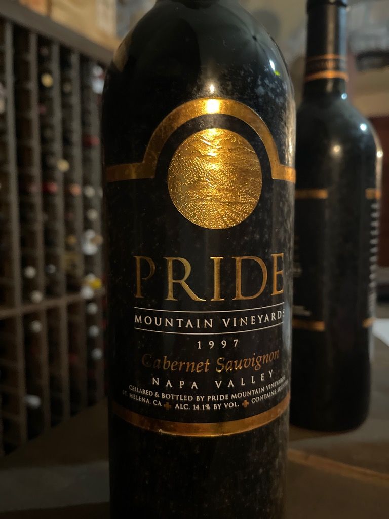 1997 Pride Mountain Vineyards Cabernet Sauvignon Premiere Napa Valley ...