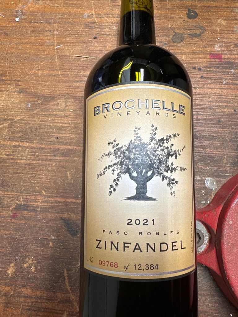 2021 Brochelle Vineyards Zinfandel, USA, California, Central Coast ...