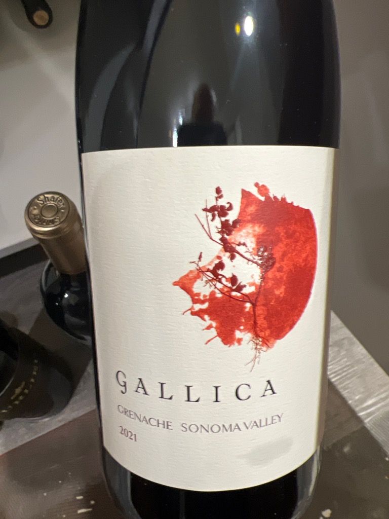 2021 Gallica Grenache Red Wine Rossi Ranch, USA, California, Sonoma ...
