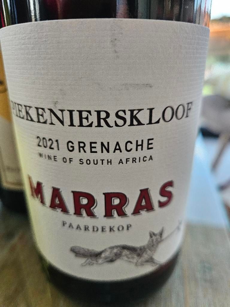 2021 Marras Grenache Piekenierskloof, South Africa, Olifants River ...