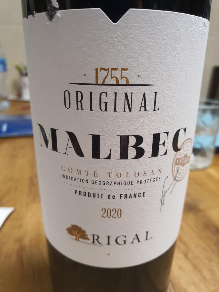 2020 Rigal Comté Tolosan The Original Malbec, France, Southwest France ...