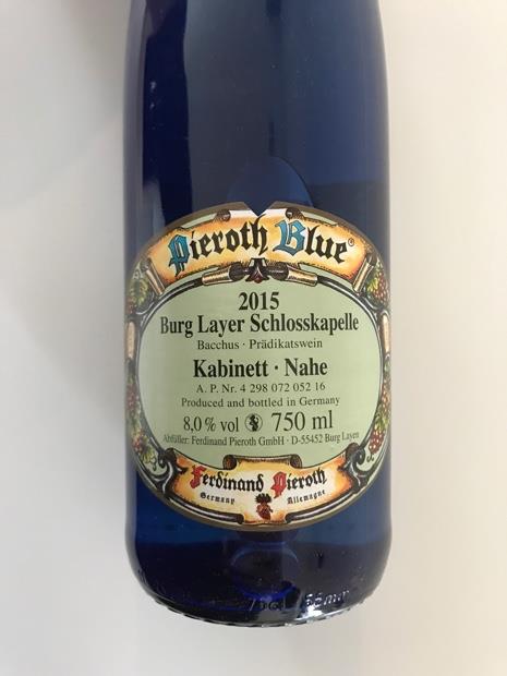 2012 Ferdinand Pieroth Burg-Layer Schloßkapelle Silvaner Kabinett ...