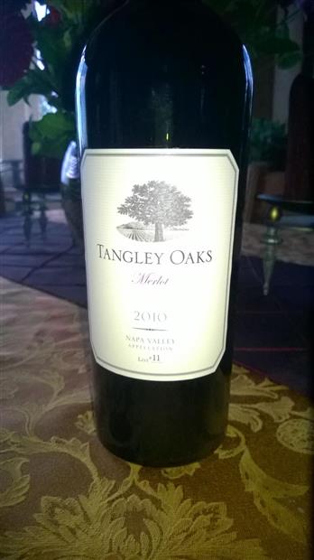 2010 Tangley Oaks Merlot Lot # 11, USA, California, Napa Valley ...