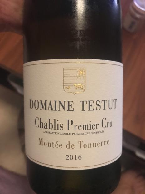 2016 Domaine Testut Chablis 1er Cru Montée de Tonnerre, France ...