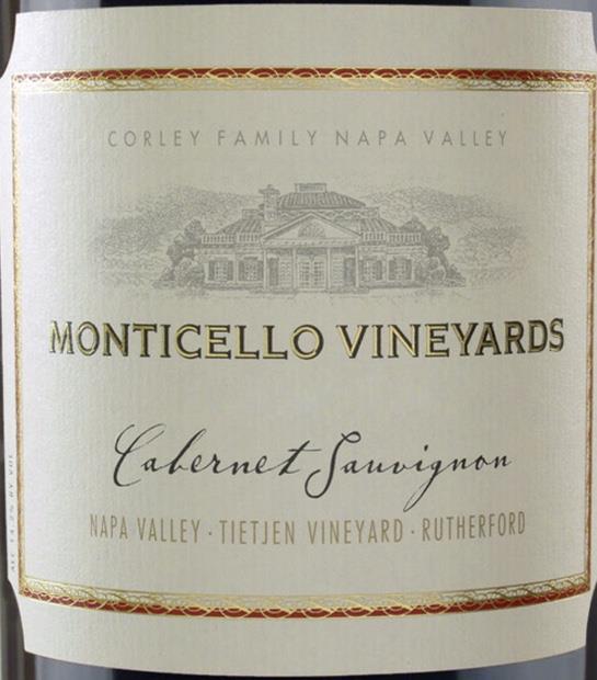 2003 Monticello Vineyards (Corley Family) Cabernet Sauvignon Tietjen ...