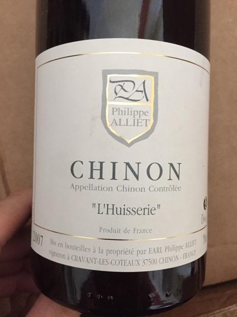 2007 Philippe Alliet Chinon l'Huisserie, France, Loire Valley, Touraine ...
