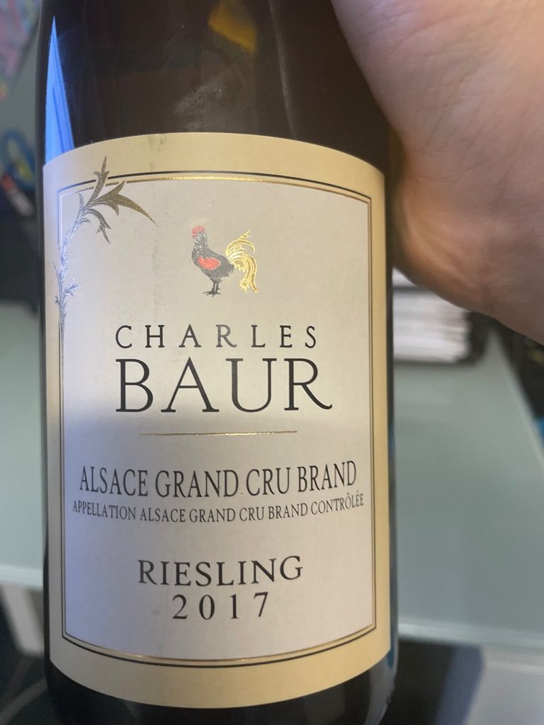 2019 Charles Baur Riesling Brand, France, Alsace, Alsace Grand Cru ...