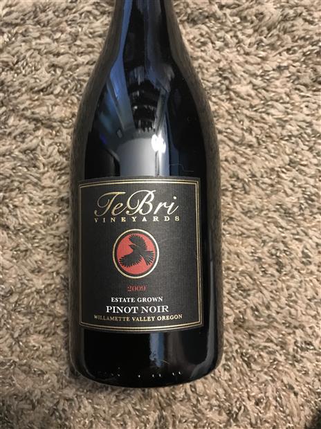 2009 TeBri Vineyards Pinot Noir Estate, USA, Oregon, Willamette Valley ...