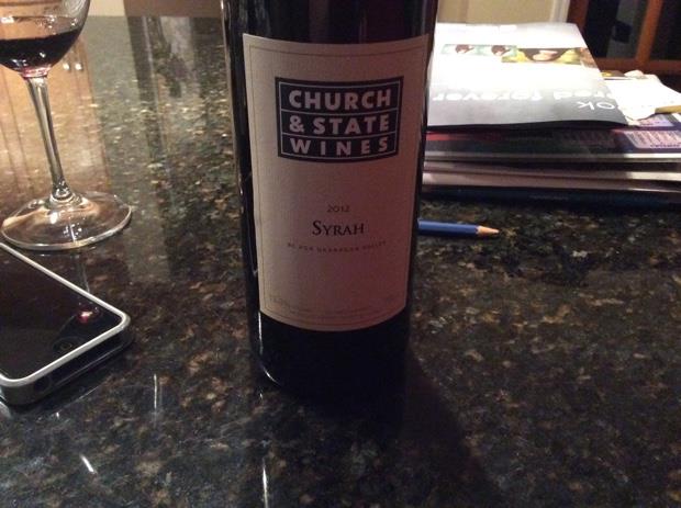 2012 Church & State Wines Syrah, Canada, British Columbia, Okanagan ...