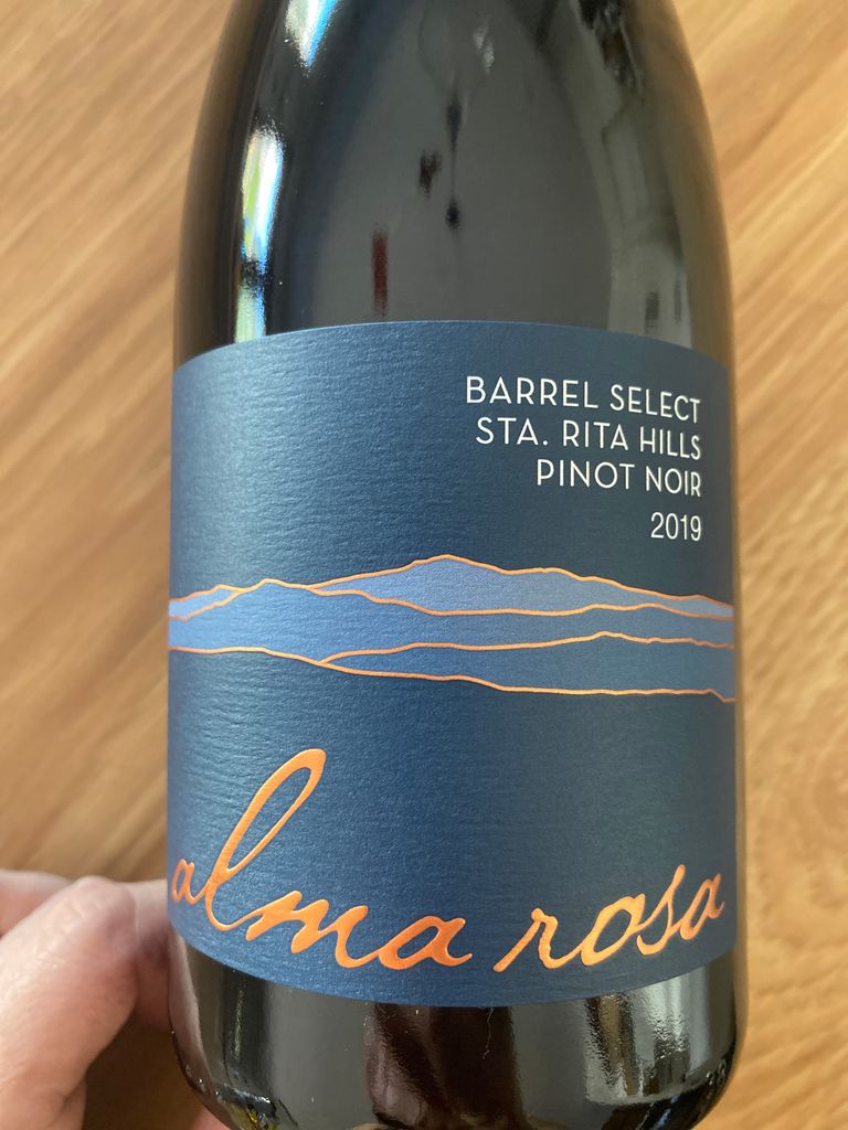2019 Alma Rosa Pinot Noir Barrel Select Sta. Rita Hills, USA ...