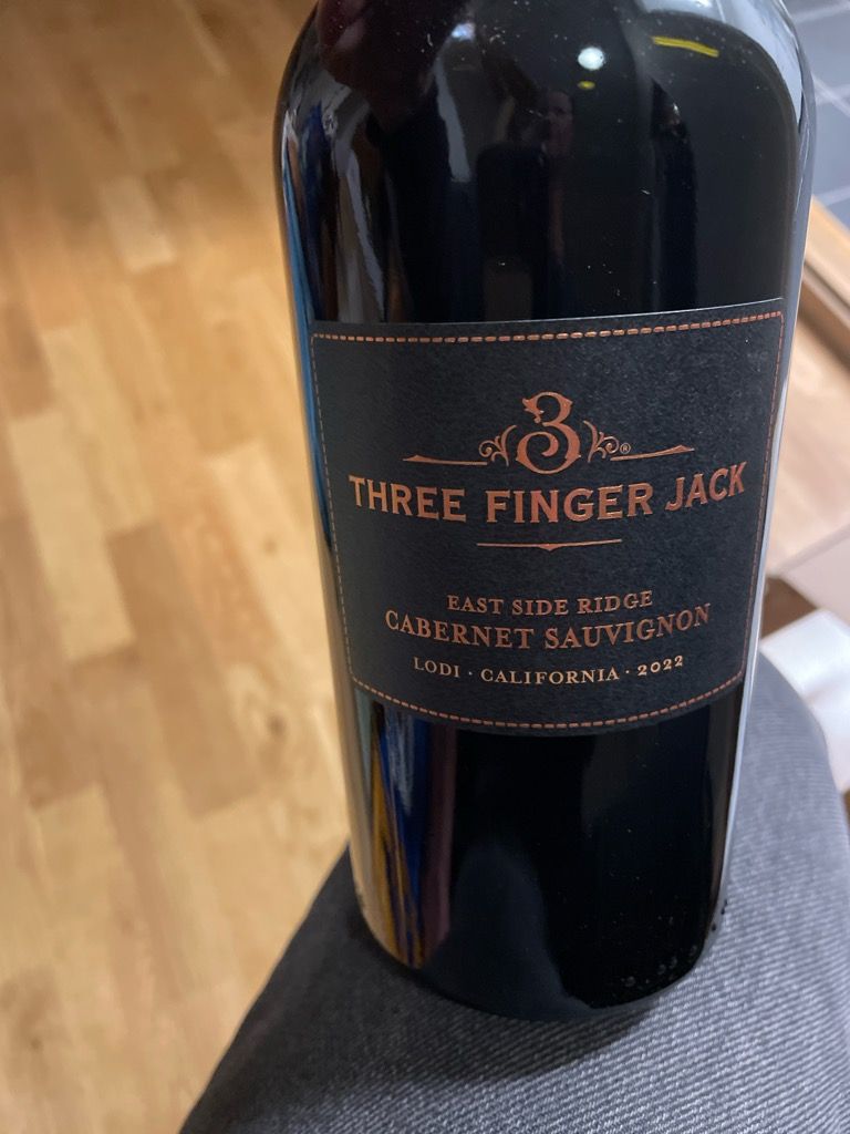 2022 Three Finger Jack Cellars Cabernet Sauvignon East Side Ridge, USA ...
