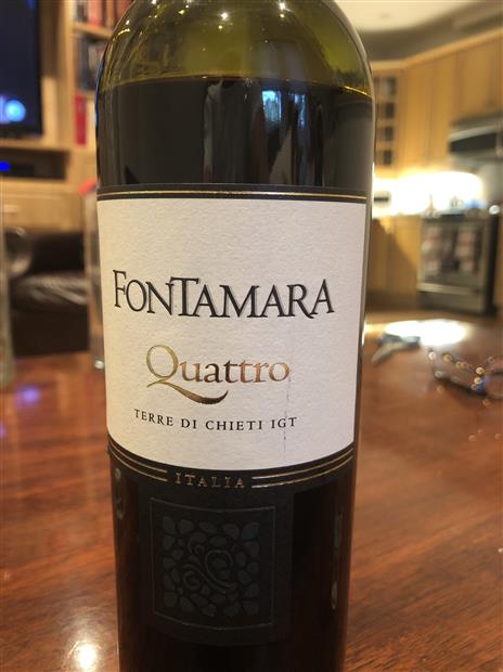 2017 Fontamara Quattro, Italy, Abruzzi, Terre di Chieti IGT - CellarTracker