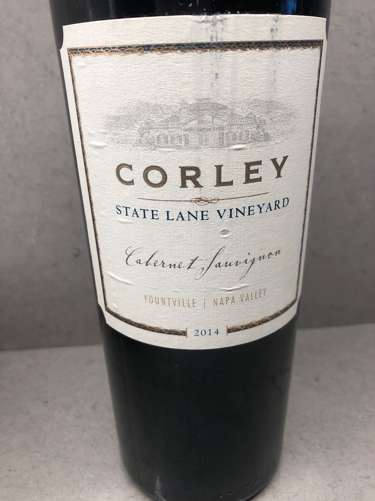 2014 Corley Family Cabernet Sauvignon State Lane Vineyard, USA ...