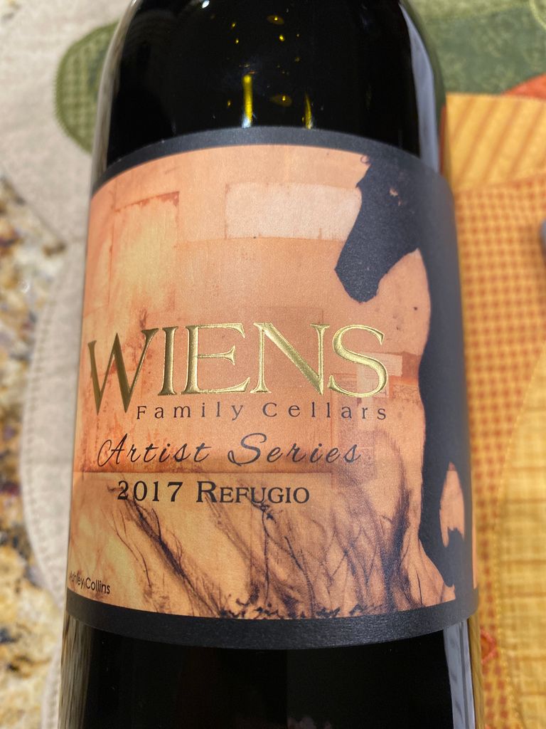 2017 Wiens Family Cellars Refugio Artist's Series Temecula Valley, USA ...