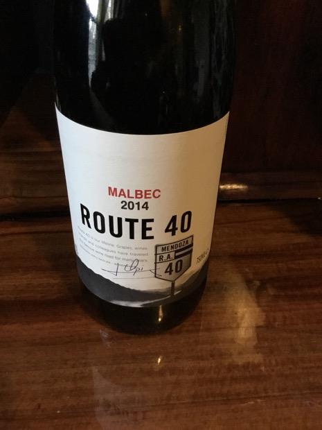 2014 Andean Vineyards Malbec Route 40, Argentina, Mendoza - CellarTracker