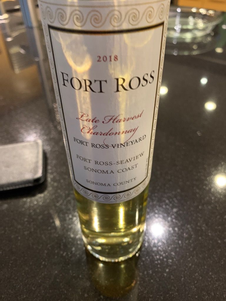 2018 Fort Ross Late Harvest Chardonnay, USA, California, Sonoma County ...