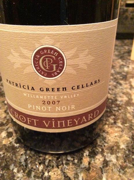 2006 Patricia Green Cellars Pinot Noir Balcombe Vineyard Dundee Hills ...