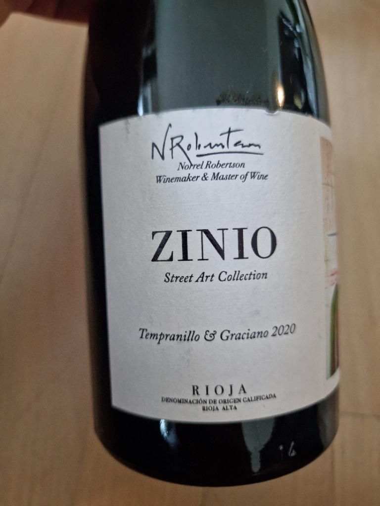 2019 Bodegas Zinio Rioja Street Art Collection Tempranilla & Graciano ...