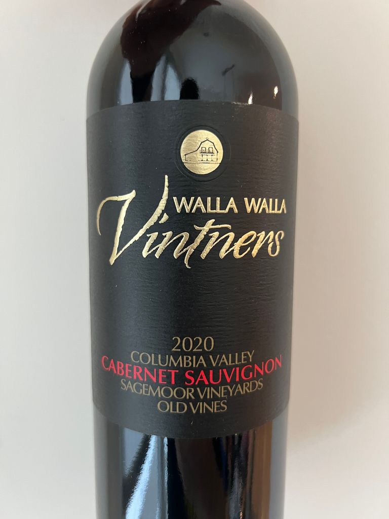 2020 Walla Walla Vintners Cabernet Sauvignon Old vines sagemoor ...