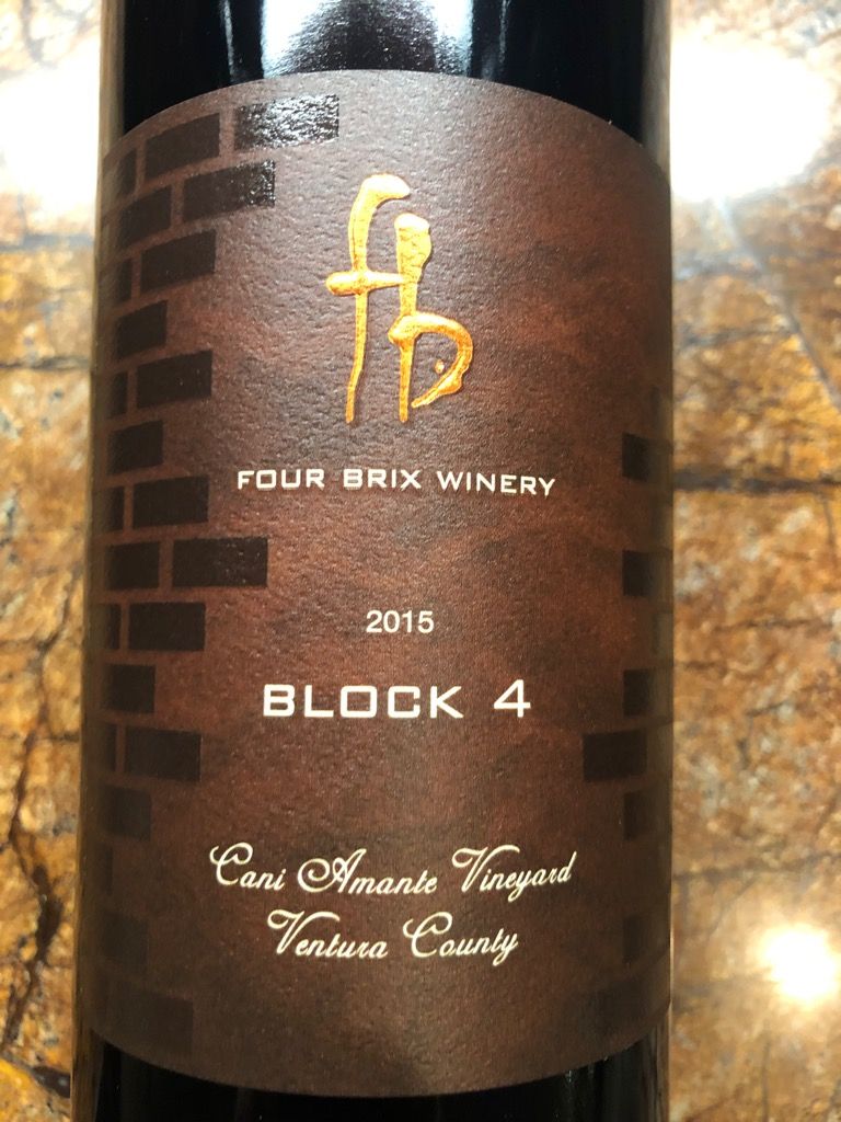 2016 Four Brix Block 4 Cani Amante, USA, California - CellarTracker