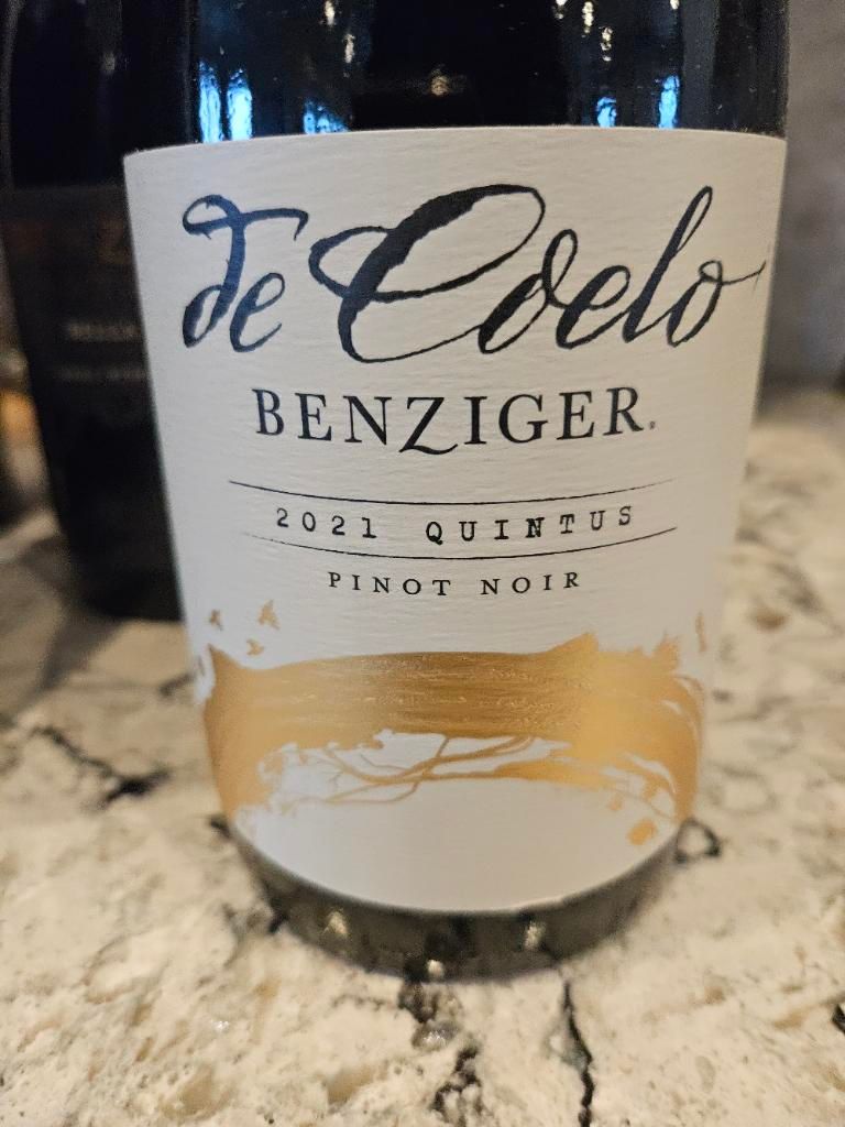 2021 Benziger Family Winery Pinot Noir de Coelo Quintus Vineyard, USA ...