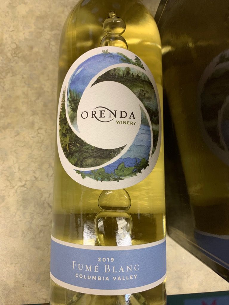 2019 Orenda Winery Fume' Blanc, USA, Washington, Columbia Valley ...