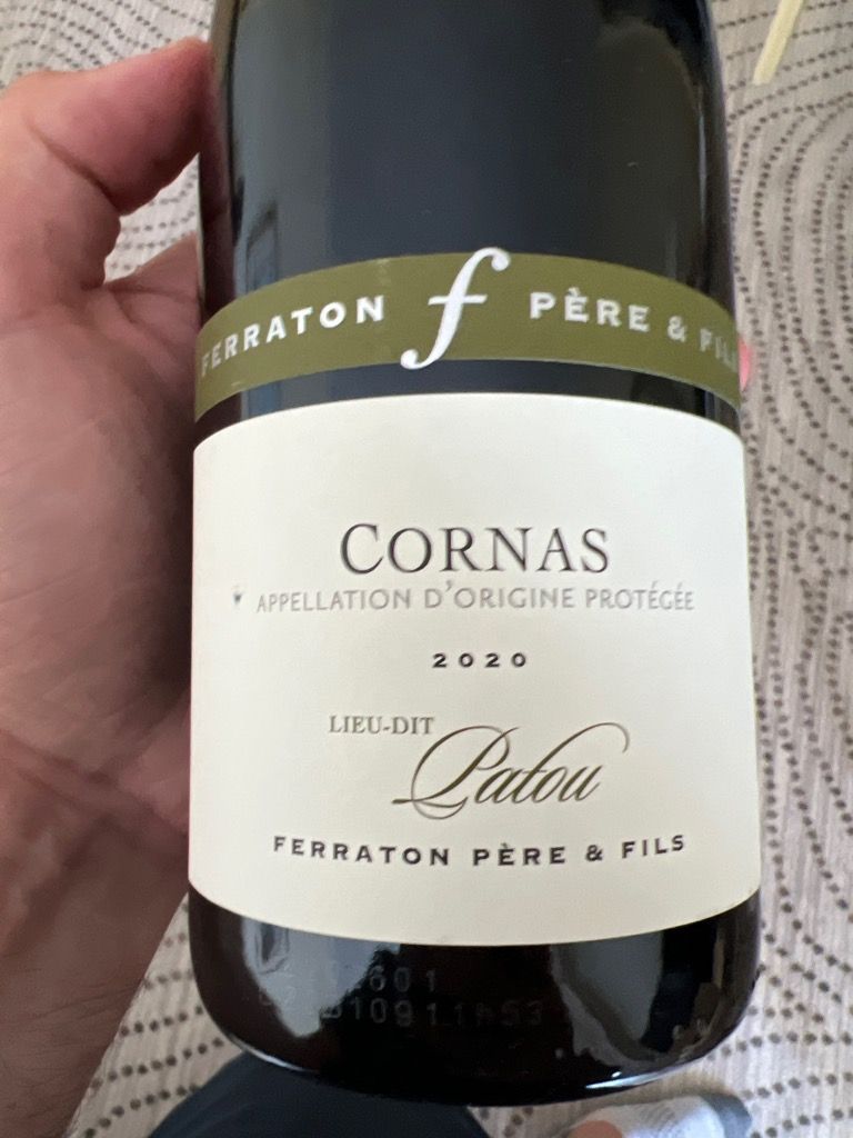 2021 Ferraton Père & Fils Cornas Lieu Dit Patou, France, Rhône ...