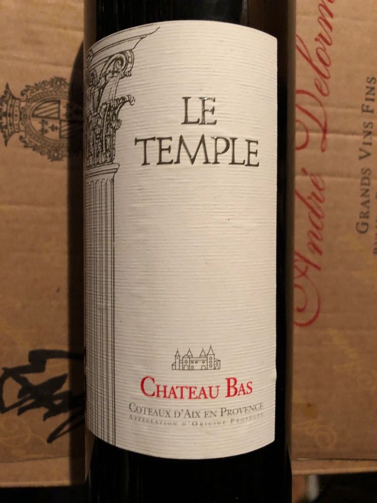 2007 Château Bas Coteaux d'Aix-en-Provence Cuvée du temple, France ...