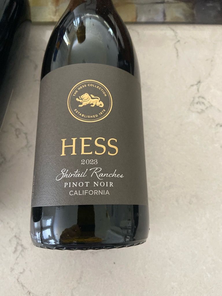 2023 The Hess Collection Pinot Noir Hess Select Shirtail Ranches ...