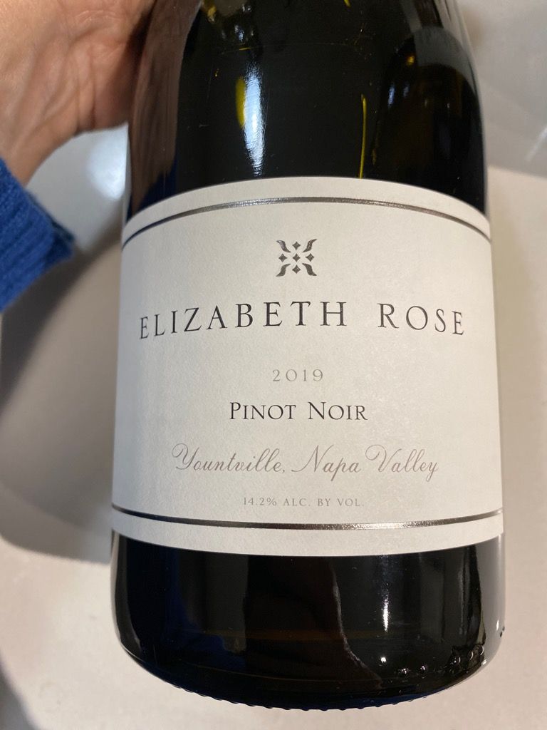 2019 Elizabeth Rose Pinot Noir, USA, California, Napa Valley ...