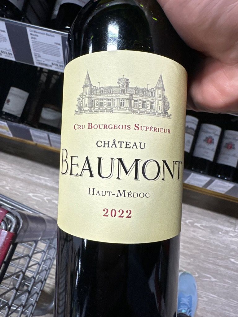 2022 Château Beaumont, France, Bordeaux, Médoc, Haut-Médoc - CellarTracker