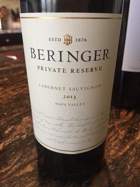 2013 Beringer Vineyards Cabernet Sauvignon Private Reserve, USA ...