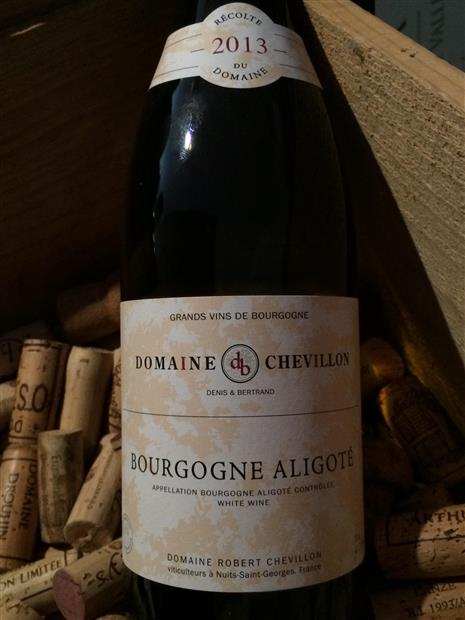 2013 Domaine Robert Chevillon Bourgogne-Aligoté, France, Burgundy ...