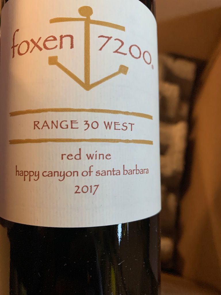 2017 Foxen 7200 Range 30 West, USA, California, Central Coast, Happy ...