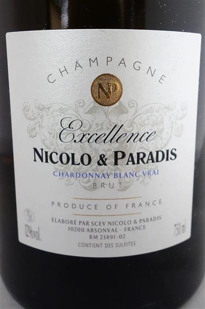 NV Nicolo & Paradis Champagne Exellence, France, Champagne - CellarTracker