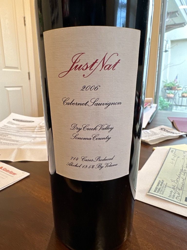 2008 JustNat Cabernet Sauvignon, USA, California, Sonoma County, Dry ...