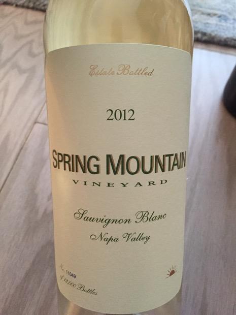 2012 Spring Mountain Vineyard Sauvignon Blanc, USA, California, Napa ...